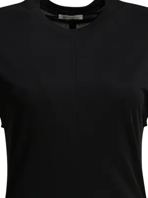 AMI Paris Zigzag Stitch Sheath Dress