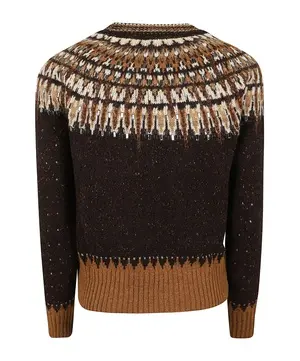 Ermanno Scervino Embellished Fair Isle Sweater
