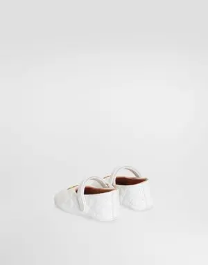 Dolce & Gabbana Quilted Logo-plaque Ballet Flats