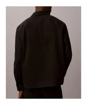 Calvin Klein Logo-embroidered Pocket-detail Overshirt