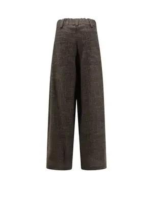 ALYSI Mélange Wide-leg Pants