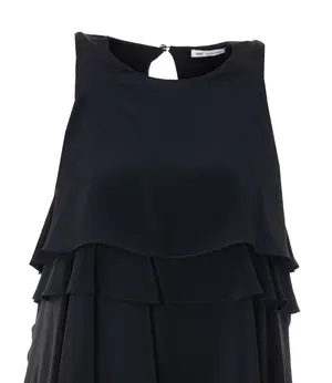AMI Paris Ruffled Sleeveless Long Dress