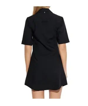 AMI Paris Short-sleeved Buttoned Mini Dress