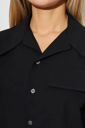 AMI Paris Short-sleeved Buttoned Mini Dress