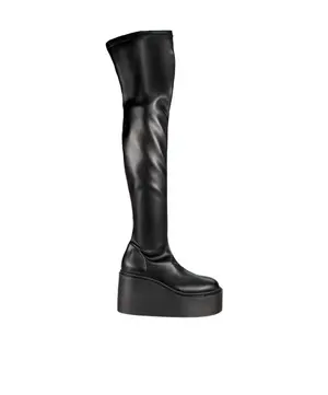 VIC MATIE Round-toe Tall Boots - Black