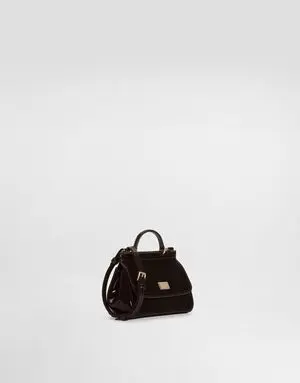 Dolce & Gabbana Sicily Shoulder And Crossbody Bag In Patent Leather - Brown