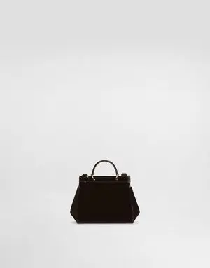 Dolce & Gabbana Sicily Shoulder And Crossbody Bag In Patent Leather - Brown