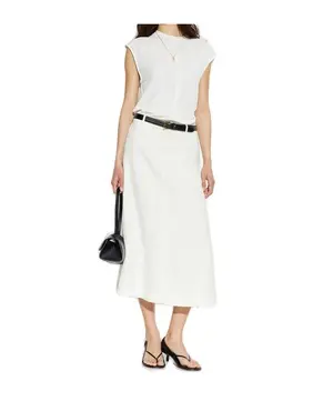 AMI Paris Long A-line Tailored Skirt