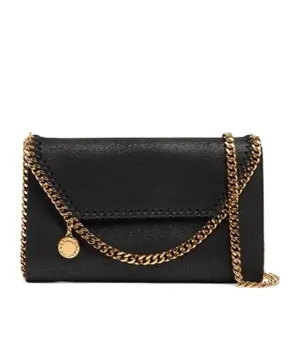 Stella McCartney Shoulder Bag With Chain Handle - Black