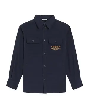 Dolce & Gabbana Melange Flannel Shirt - Grey
