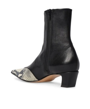 Khaite Ankle Boots With Contrast Toe
