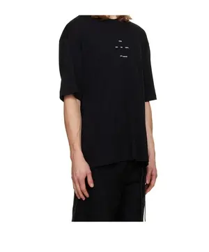 SONG FOR THE MUTE Logo Luxe Jersey Oversized T Shirt