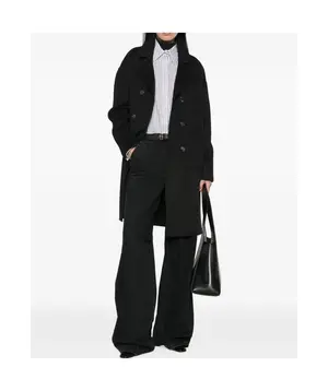 ERMANNO FIRENZE Double-breasted Long-sleeved Coat