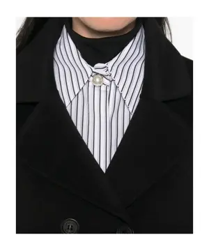 ERMANNO FIRENZE Double-breasted Long-sleeved Coat