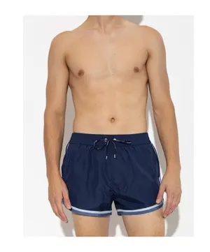 Dolce & Gabbana Dolce Gabbana Logo Embroidered Swim Shorts