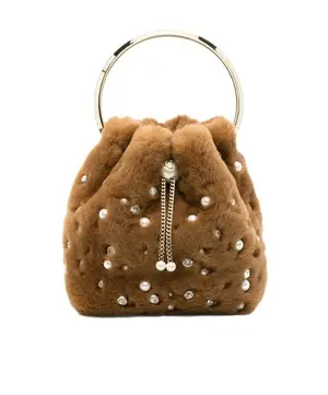 JIMMY CHOO Drawstring Handbag - Brown