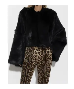 Dolce & Gabbana Dolce Gabbana Cropped Fur Jacket