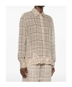 ERMANNO FIRENZE Long-sleeve Shirt With Lace Details
