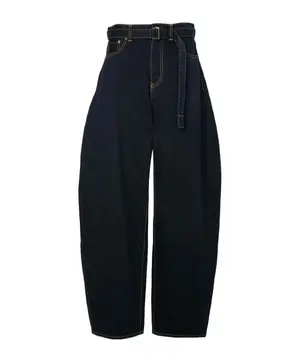 Sacai Belt-loop Jeans - Dark Blue