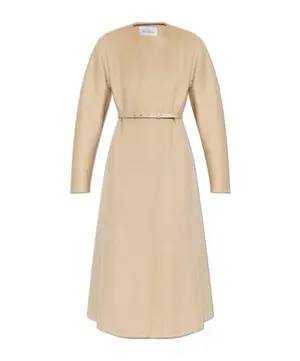 Max Mara Long-sleeved Coat - Beige