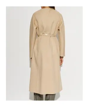 Max Mara Long-sleeved Coat - Beige