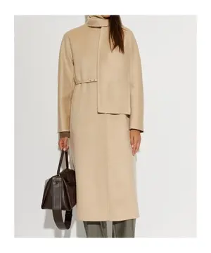 Max Mara Long-sleeved Coat - Beige
