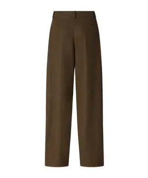 Pinko Textured-finish Wide-leg Trousers