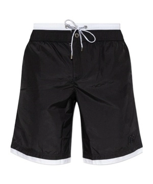 Dolce & Gabbana Dolce Gabbana Drawstring Swim Shorts - Black