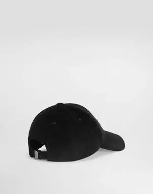 Dolce & Gabbana Dolce Gabbana Logo Patch Corduroy Baseball Cap