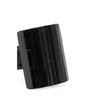 MONIES Sculptural Leather-strap Ring