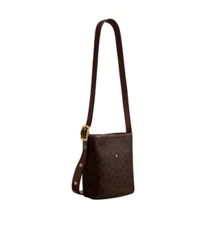 COACH Bleecker Bucket Bag 21 In Signature Canvas