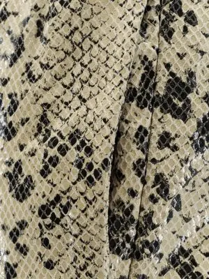 ALYSI Python-print Leather Trousers