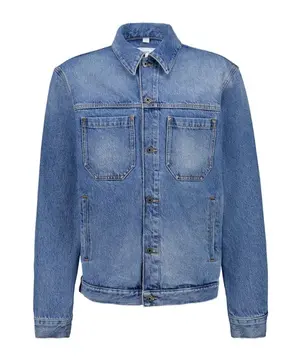 Off-White Long-sleeve Denim Jacket - Blue