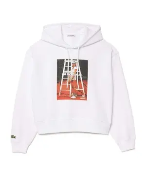 Lacoste Simple Versatile Sweatshirt - White