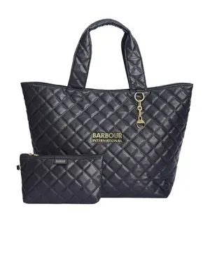 Barbour Quilted Handbag - Black