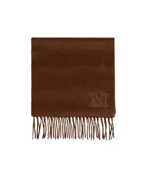 Max Mara Tasseled Scarf Brown
