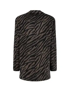 ALYSI Zebrapattern Singlebreasted Blazer