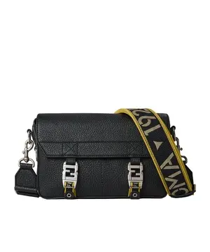 Fendi Grained Leather Crossbody Bag - No