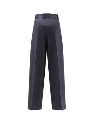 ALYSI High-waist Pleated Wide-leg Pants