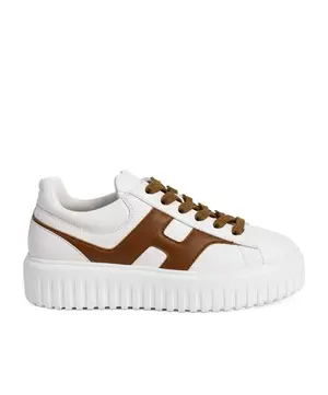Hogan H Striped Sneakers - White/brown