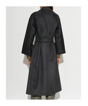 Max Mara Collared Belted Long Coat