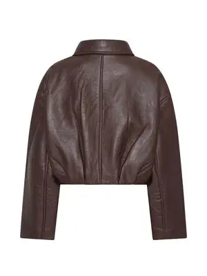 ROTATE BY BIRGER CHRISTENSEN Bonded Leather Jacket