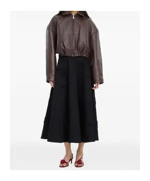 ROTATE BY BIRGER CHRISTENSEN Bonded Leather Jacket
