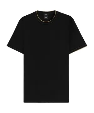 Hugo Boss Slim-fit Contrast-trim T-shirt