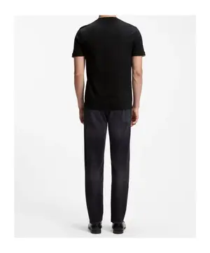 Hugo Boss Slim-fit Contrast-trim T-shirt