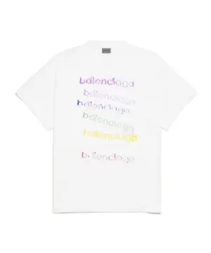 Balenciaga Diy Messy Multicolor Oversized T-shirt