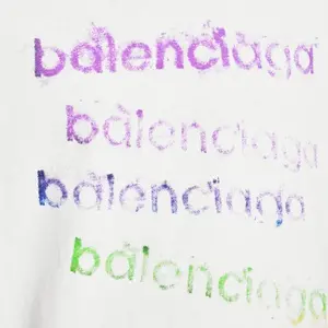 Balenciaga Diy Messy Multicolor Oversized T-shirt