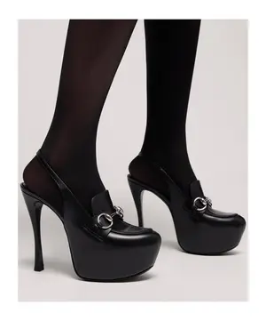 Gucci Platform Slingback With Horsebit