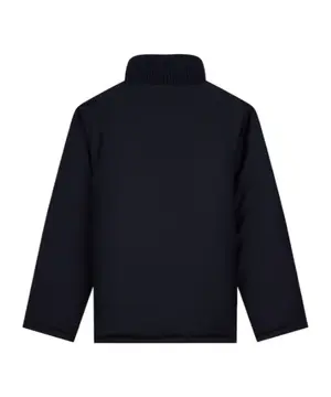 Emporio Armani Down Jacket In Virgin Wool And Viscose Twill