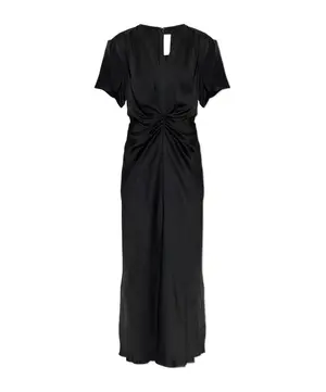 Victoria Beckham Eve Midi Dress - Black